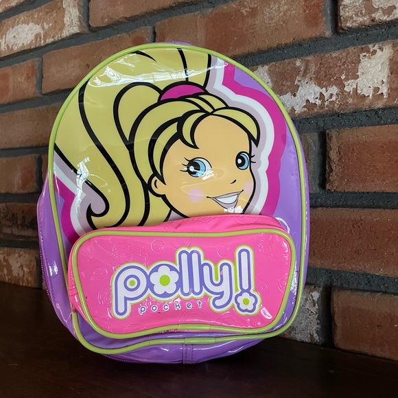 Mattel | Toys | Polly Pocket Pink And Perfect Case Backpack With Clear ...